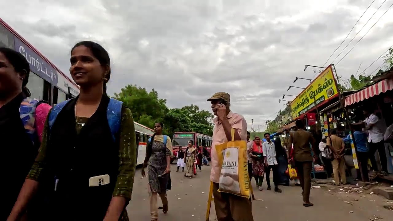Coimbatore, India - City Tour 🔥 Gandhipuram Bus Stand, TNSTC Ride to ...