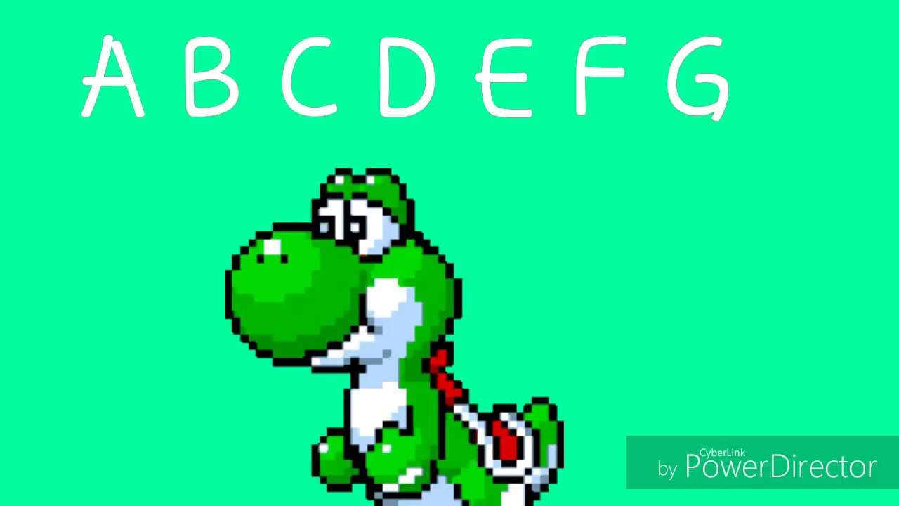 Yoshi Sings The Alphabet Song - YouTube