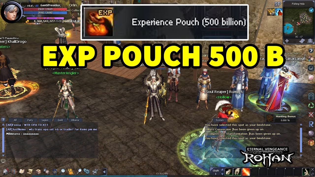 GET THIS EXP POUCH 500 BILLION : ROHAN ETERNAL VENGEANCE - YouTube