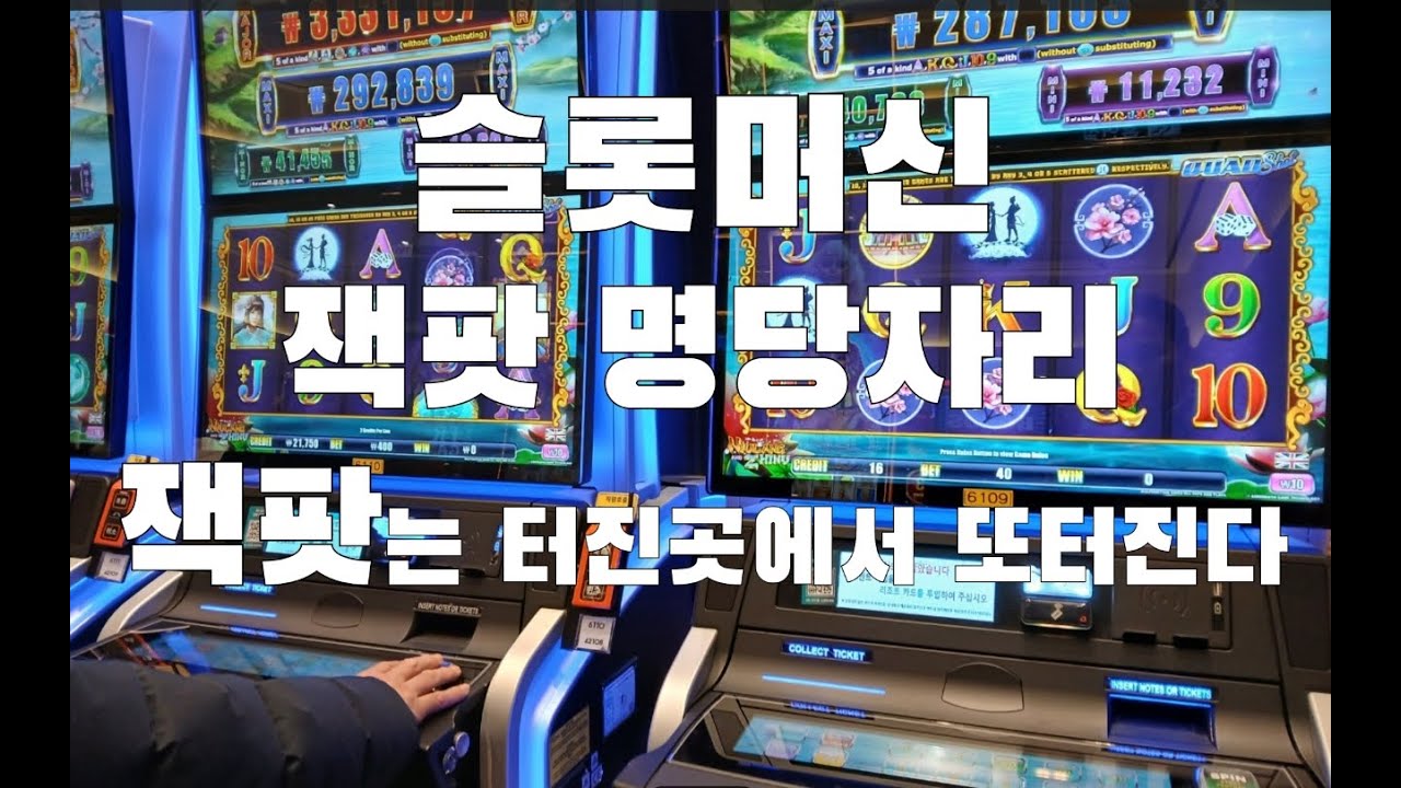 강원랜드 카지노 슬롯머신 보너스는 나온곳에서 나오고 잭팟는 터진곳에서 터진다 World's First Slot Machine ...