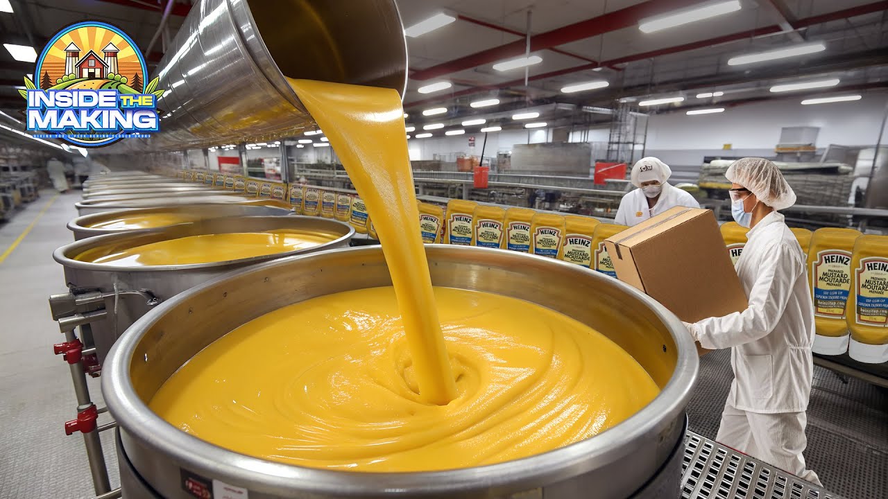 How Heinz Mustard Is Made In A Factory I Mustard Factory Process - YouTube