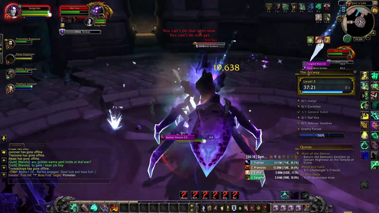 VOID ELF BREWMASTER MONK GAMEPLAY! MYTHIC PLUS DUNGEON 3 ARCWAY! ALLIED ...