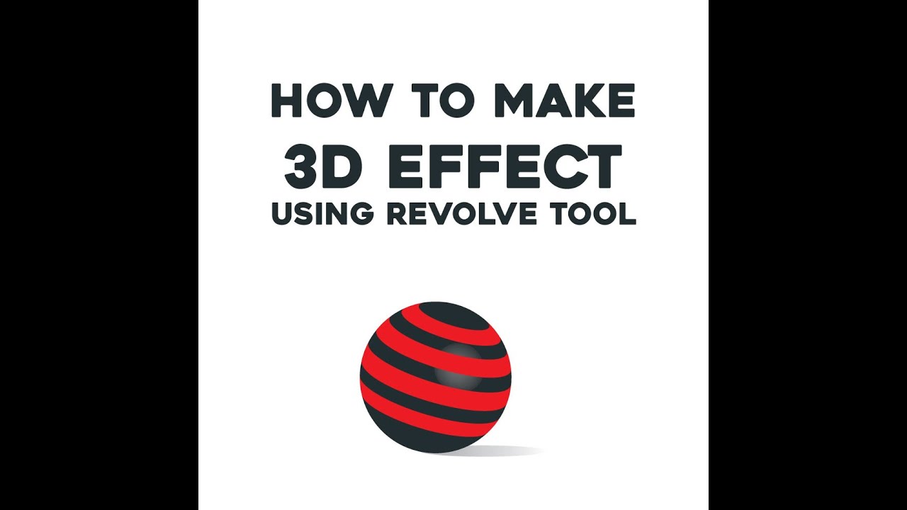 Adobe Illustrator - How to make 3D effect with revolve tool - YouTube