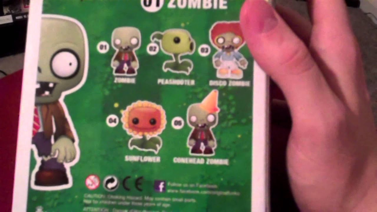 POP! Plants Vs Zombies Zombie Vinyl Figure Review - YouTube