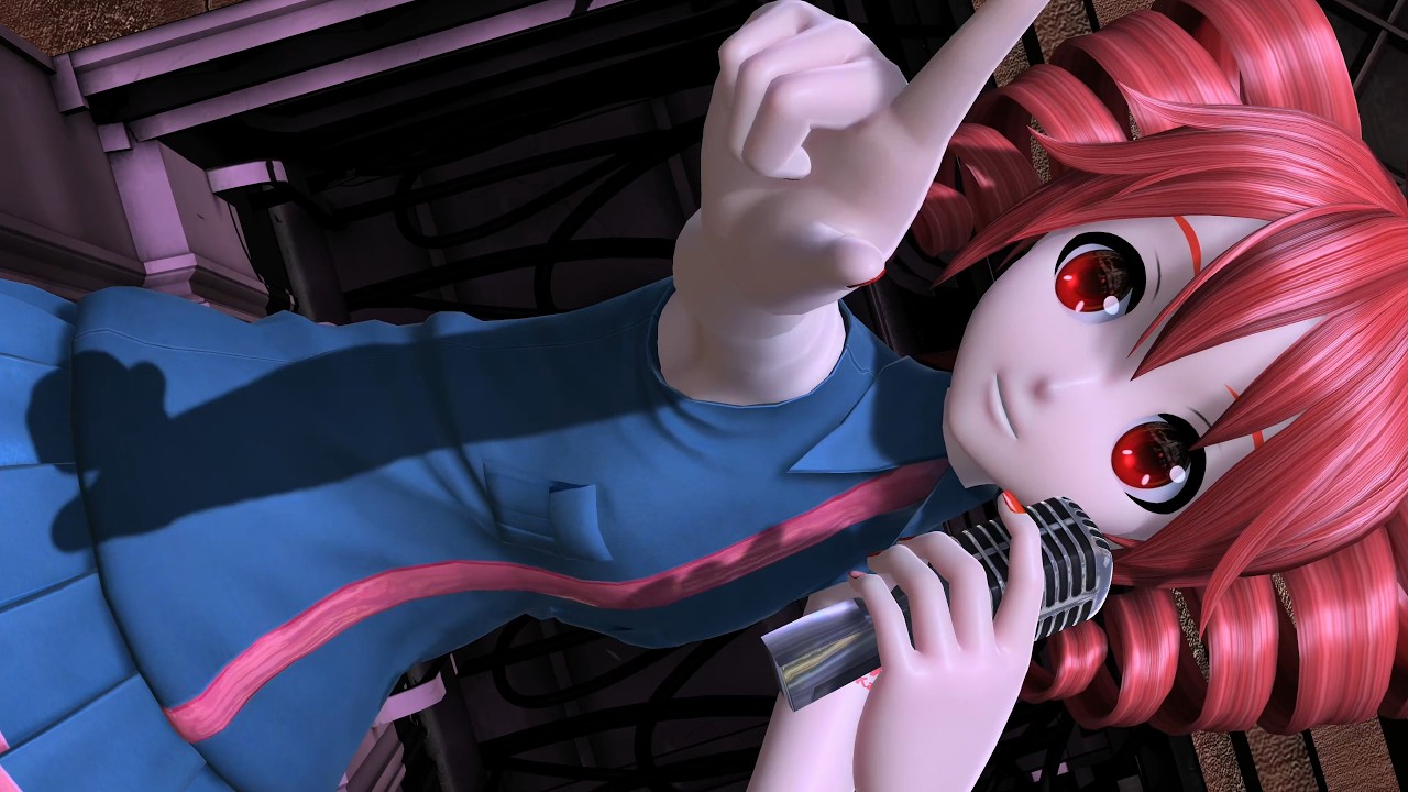 妄想スケッチ_teto-Cover-別カメラ-【Project Diva MegaMix+】#重音テト #Kasane_Teto # ...