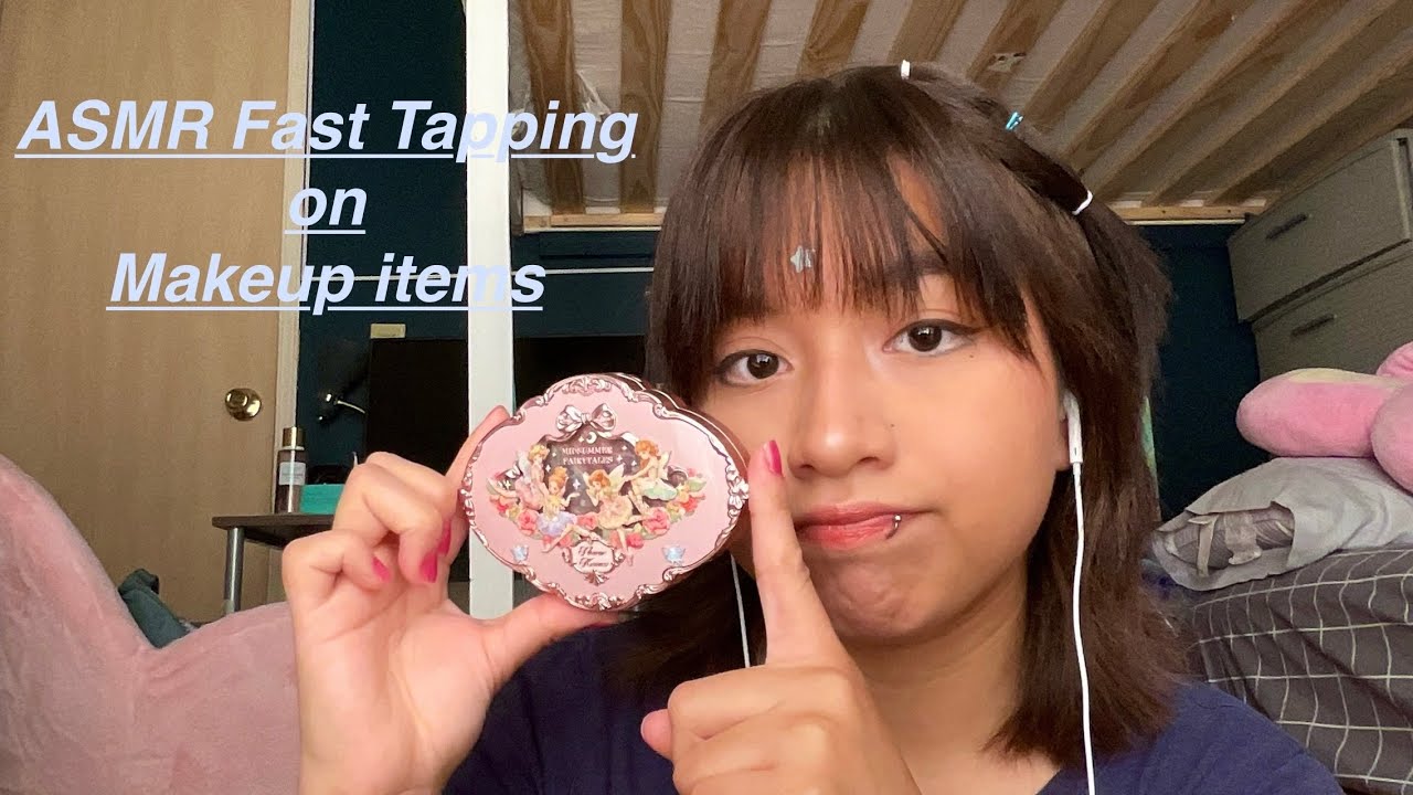 ASMR | Fast Tapping on Makeup items (No talking) - YouTube
