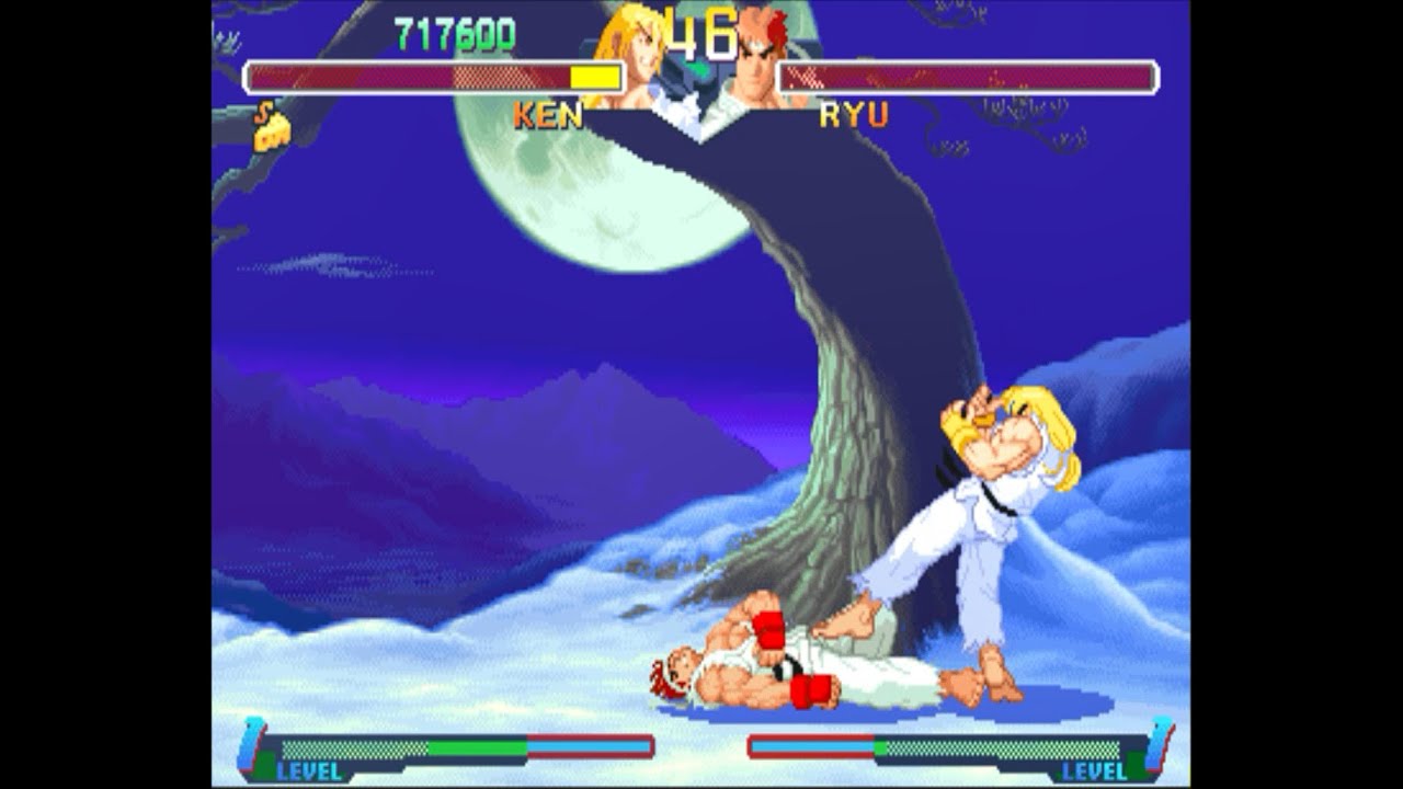 STREET FIGHTER ALPHA II ( ARCADE ) KEN MASTERS - FULL GAME - YouTube