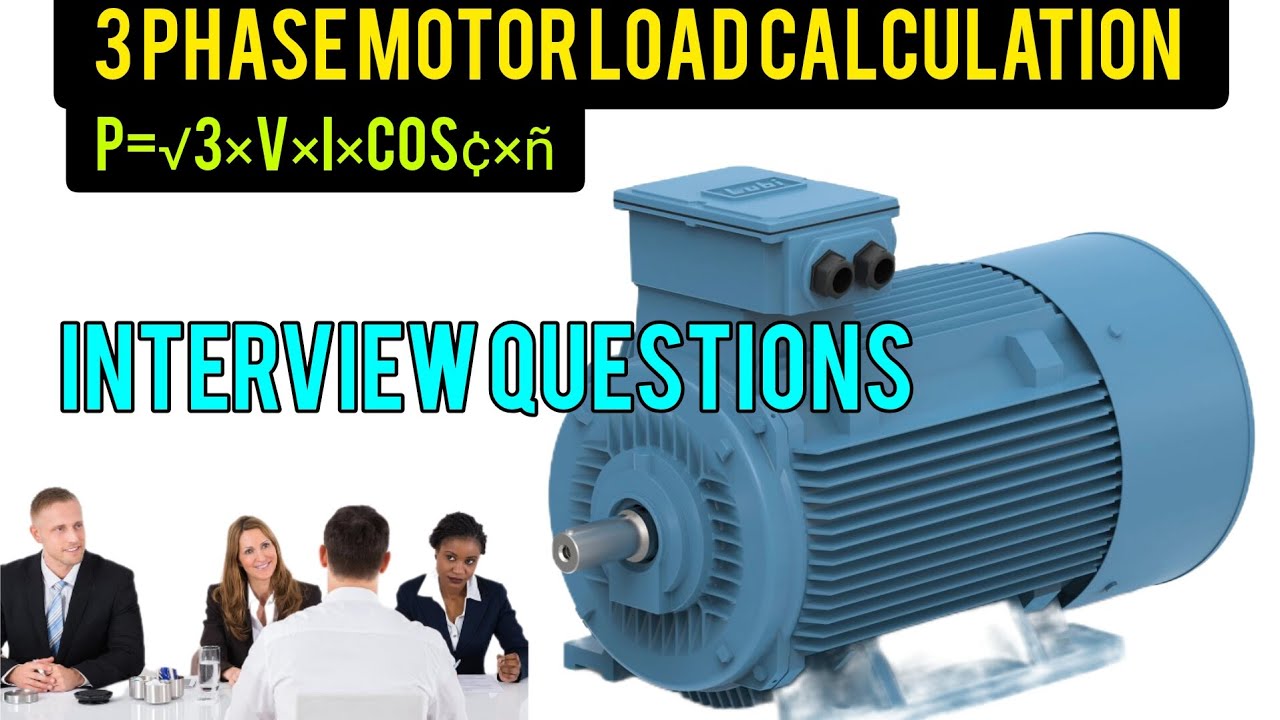 3 phase Motor Load Calculation || Load Calculation - YouTube