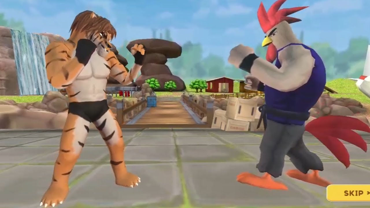 kungfu Animal Fight game play | Tiger 🐅 Vs Rooster 🐓Fight scene | New ...