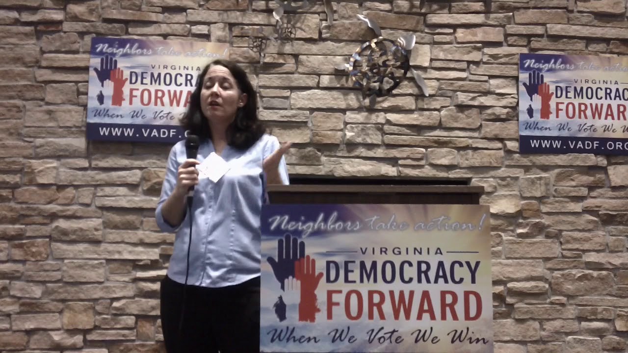 Julia Biggins Speaks to VA Democracy Forward (2/10/18) - YouTube