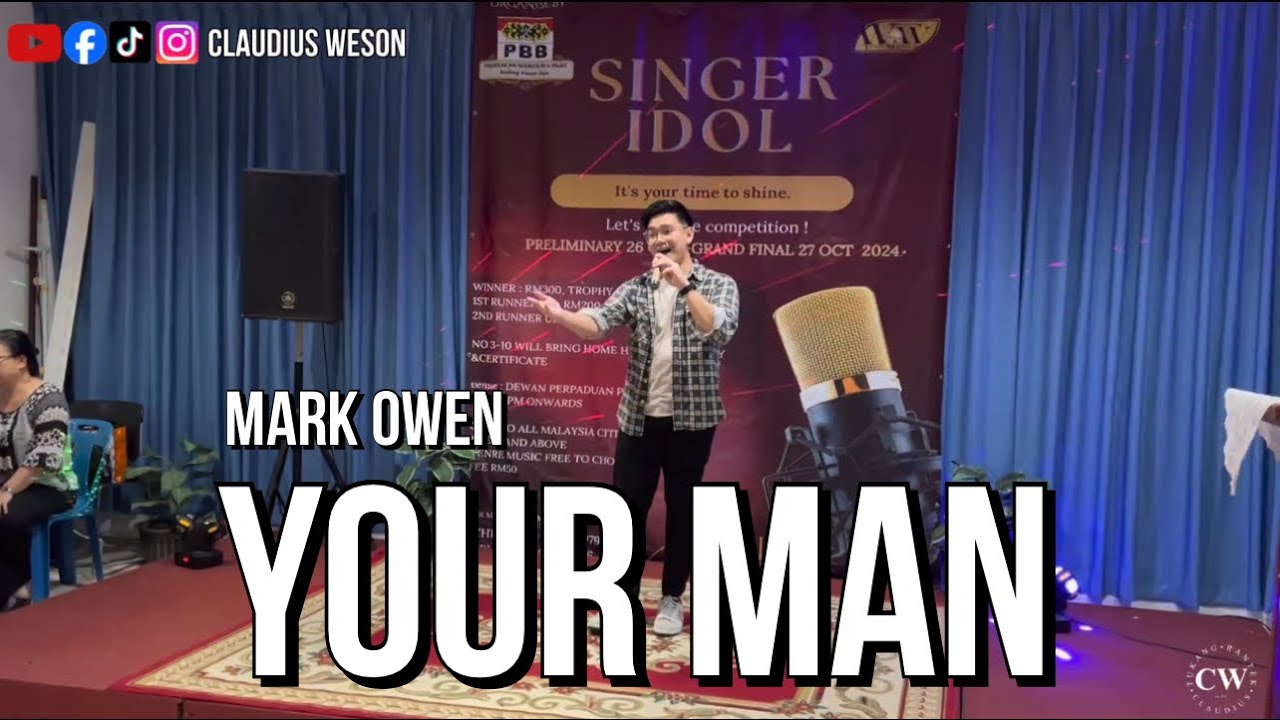 Mark Owen - Your Man | Singer Idol 2024 Finale - YouTube