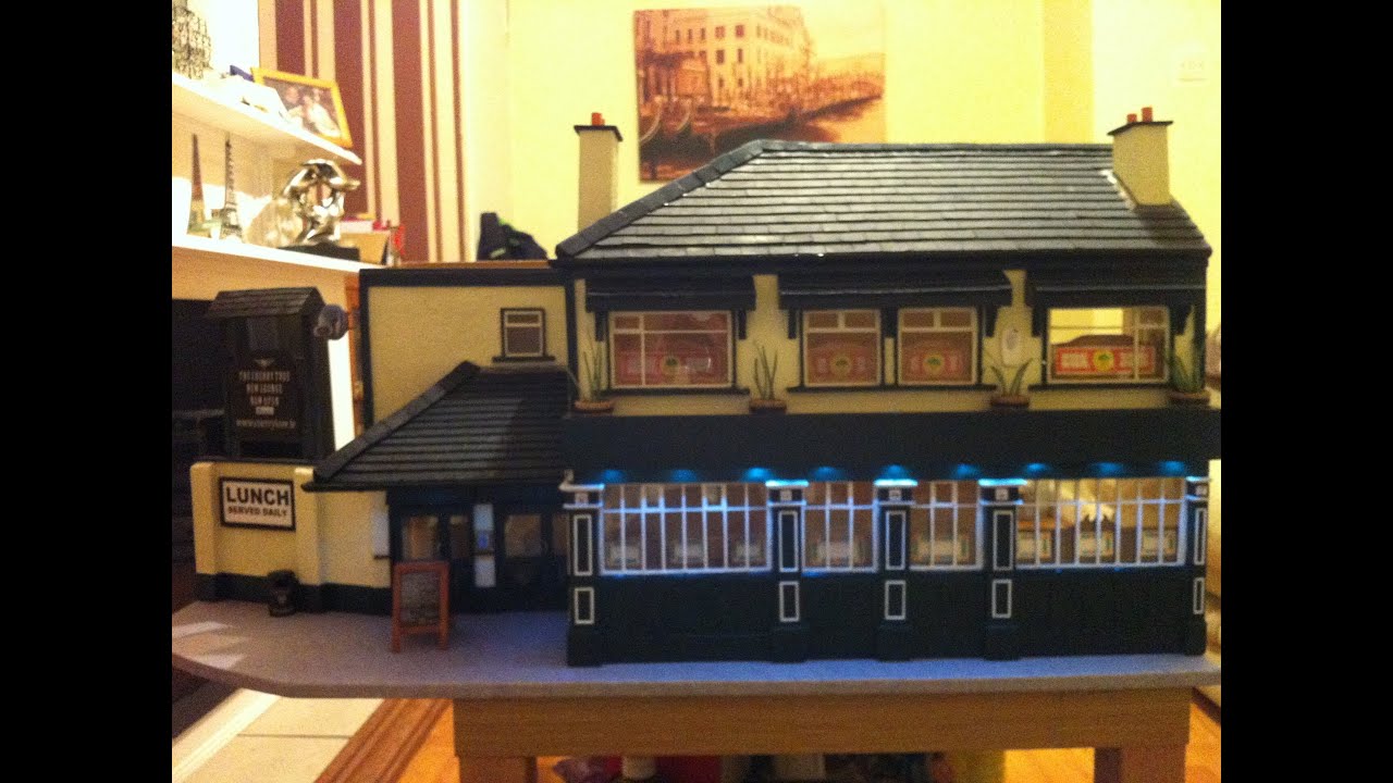 Miniature scale model of the Cherrytree pub, Walkinstown, Dublin ...