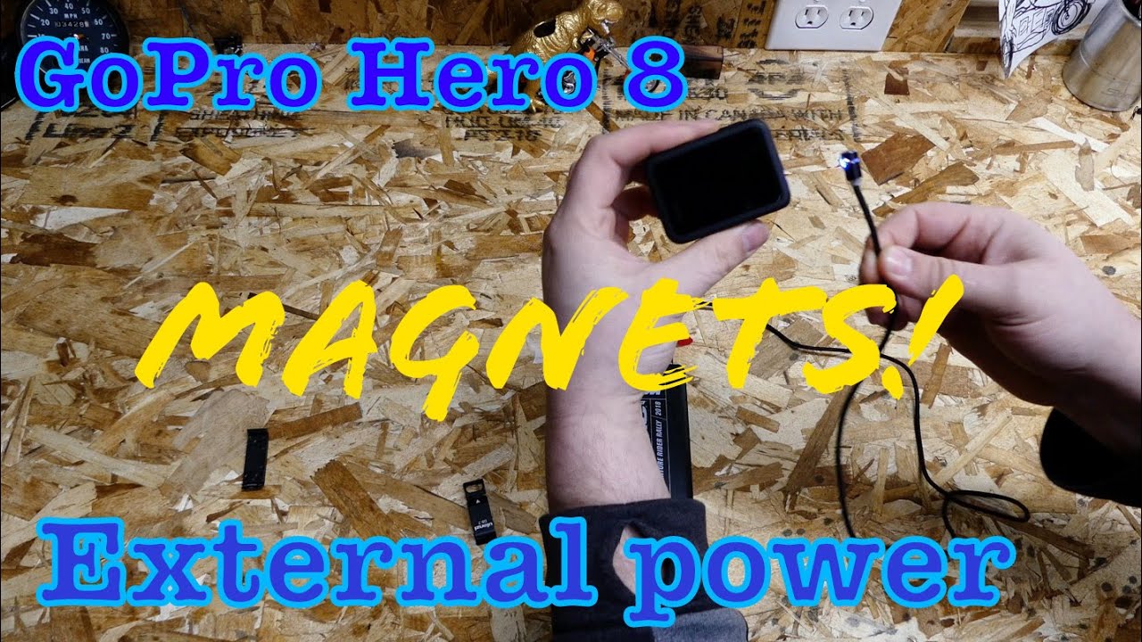 GoPro Hero 8 external power - YouTube