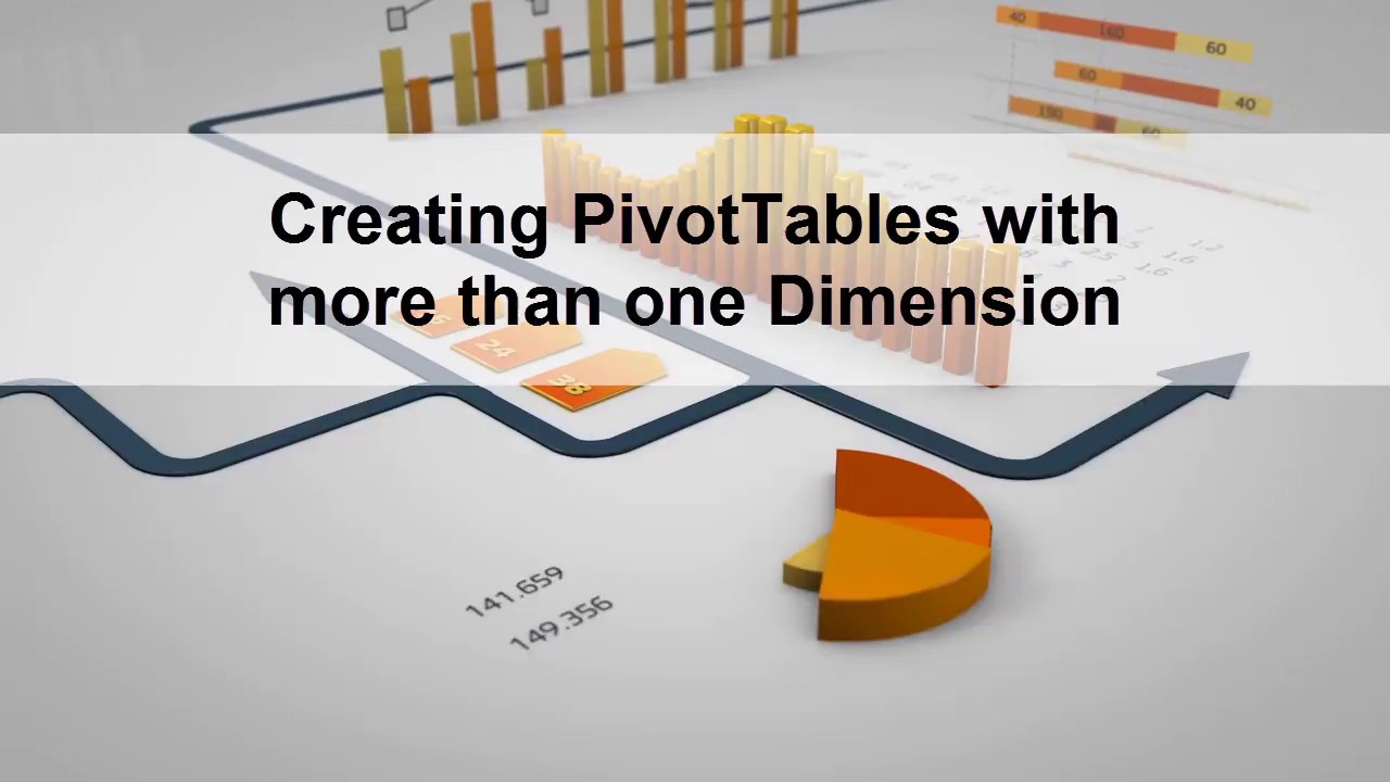Create a PivotTable with More Than One Dimension - YouTube