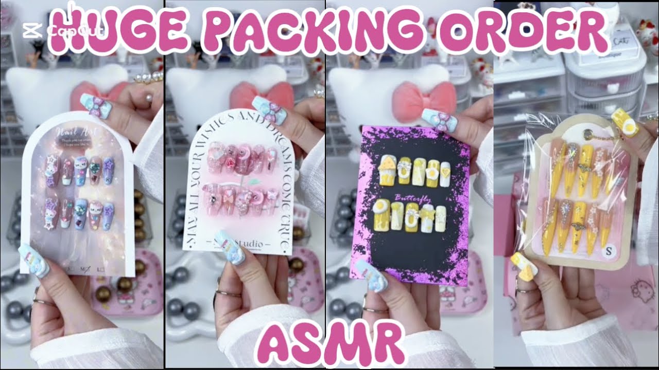 TWO HUGE ASMR PACKING ORDER😻💕(ASMR)||SMALL BUSINESS - YouTube