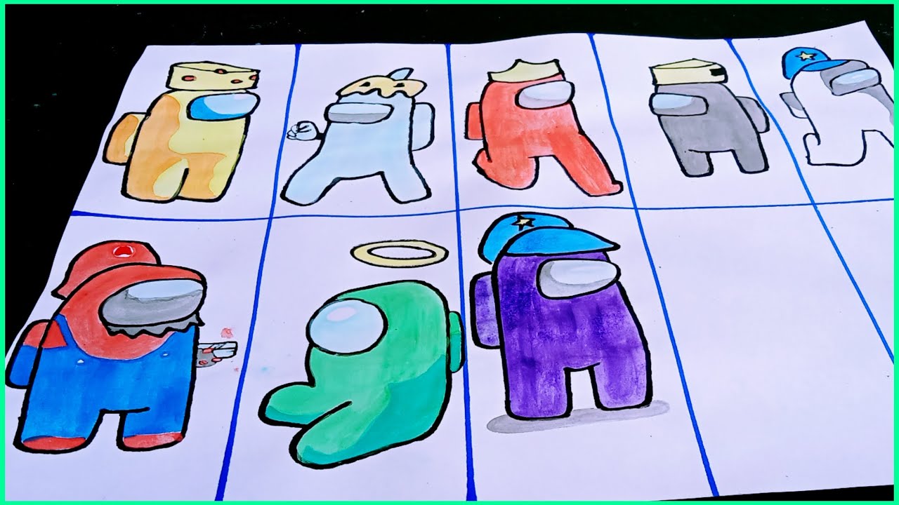 How to draw Among Us | Among Us drawing #amongus - YouTube