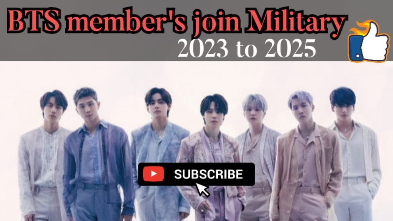 BTS members join military 2023 to 2025 😱🥺😍 - YouTube