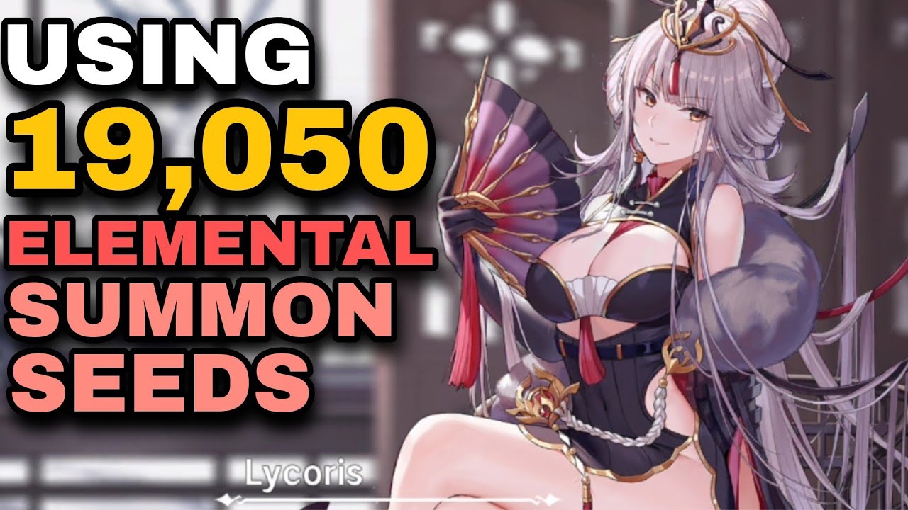 The Legend of Neverland: Using 19,050 Elemental Summon Seeds to Get LYCORIS - YouTube