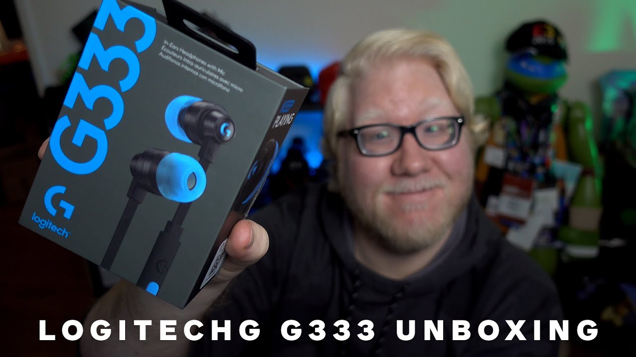 LogitechG G333 In-Ear Headphones UNBOXING - YouTube