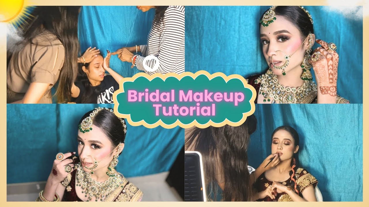 Bridal Makeup Tutorial Step by Step | Bridal Makeup Vlog | Hairstyle ...