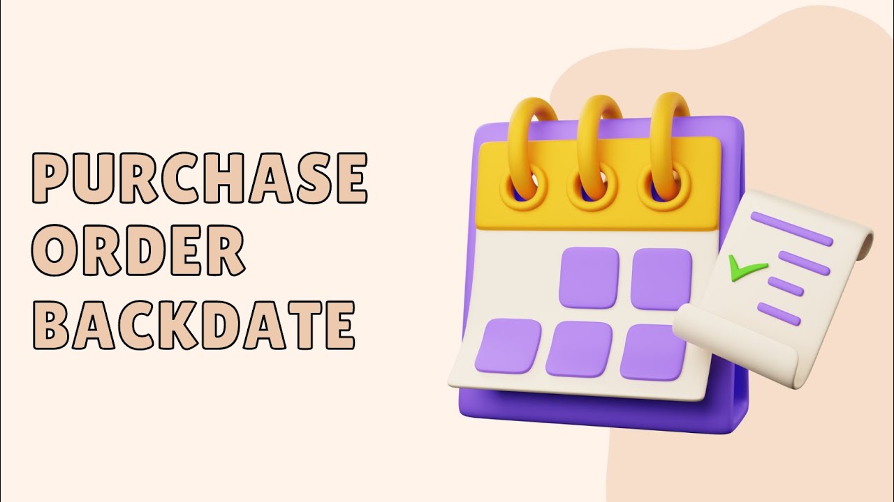 Purchase Order Backdate Odoo - YouTube