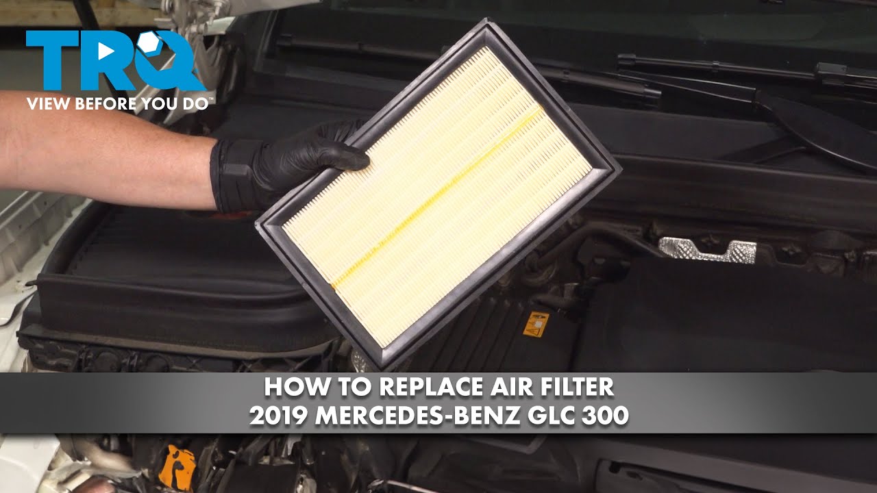 How to Replace Air Filter 2019 Mercedes-Benz GLC 300 - YouTube