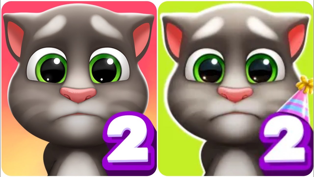 My Talking Tom 2 cat and My baby Tom and space trails and pet connect ...