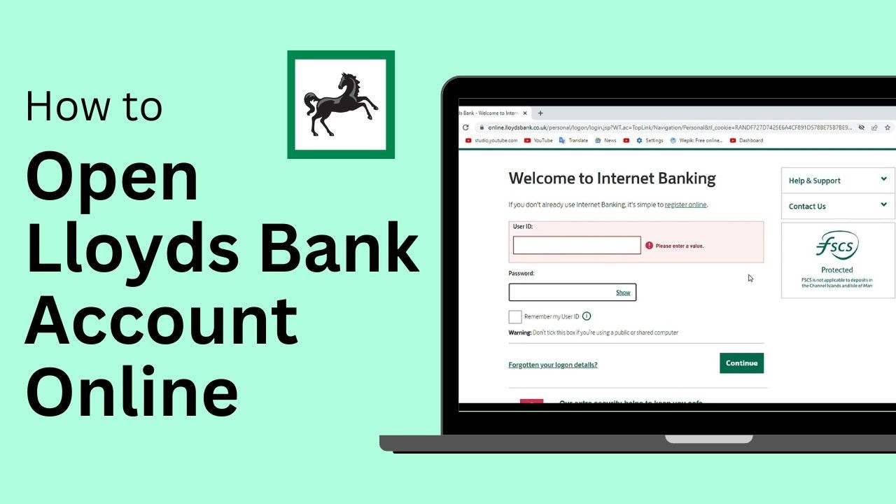 How to Open Lloyds Bank Account Online ! - YouTube
