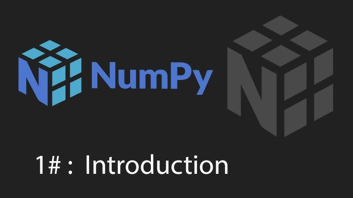 Numpy Tutorial Part 1 Youtube How To Make An Array In Python