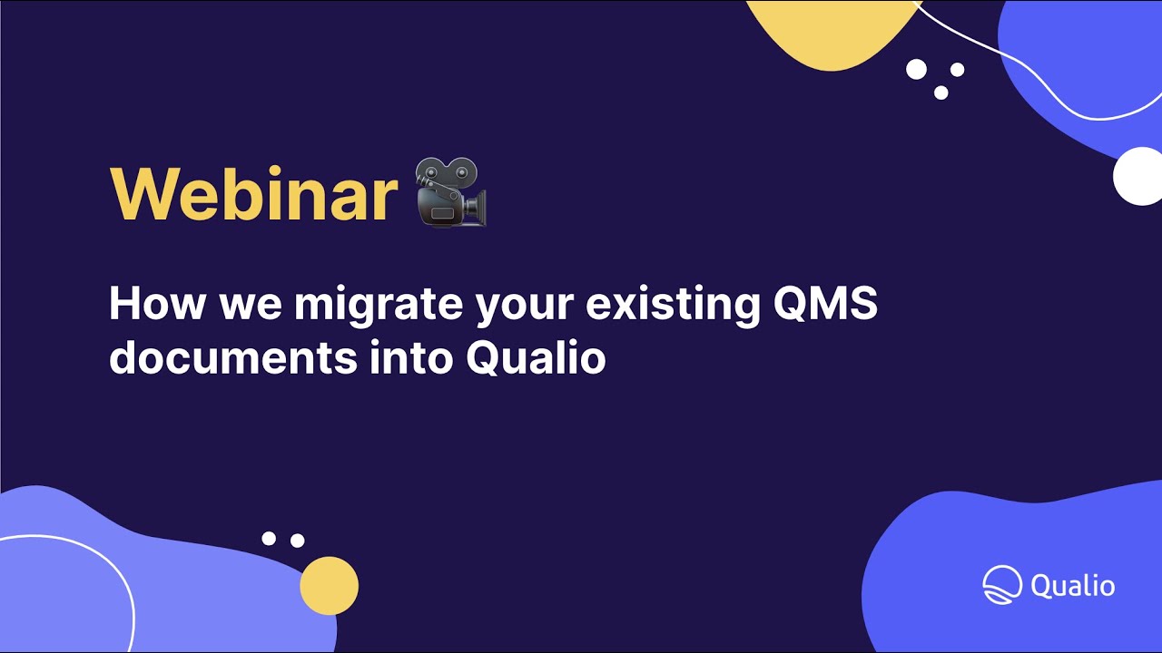 How we migrate your existing QMS documents into Qualio - YouTube