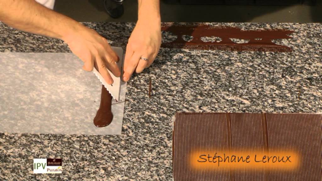 Demonstratie decoratietechnieken chocolade door Stéphane Leroux (deel ...