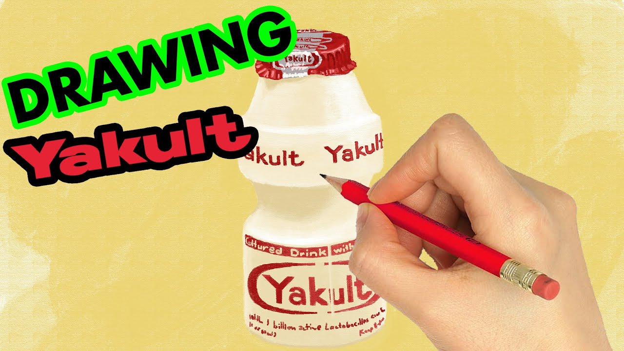 how to draw Yakult | Art Therapy - YouTube