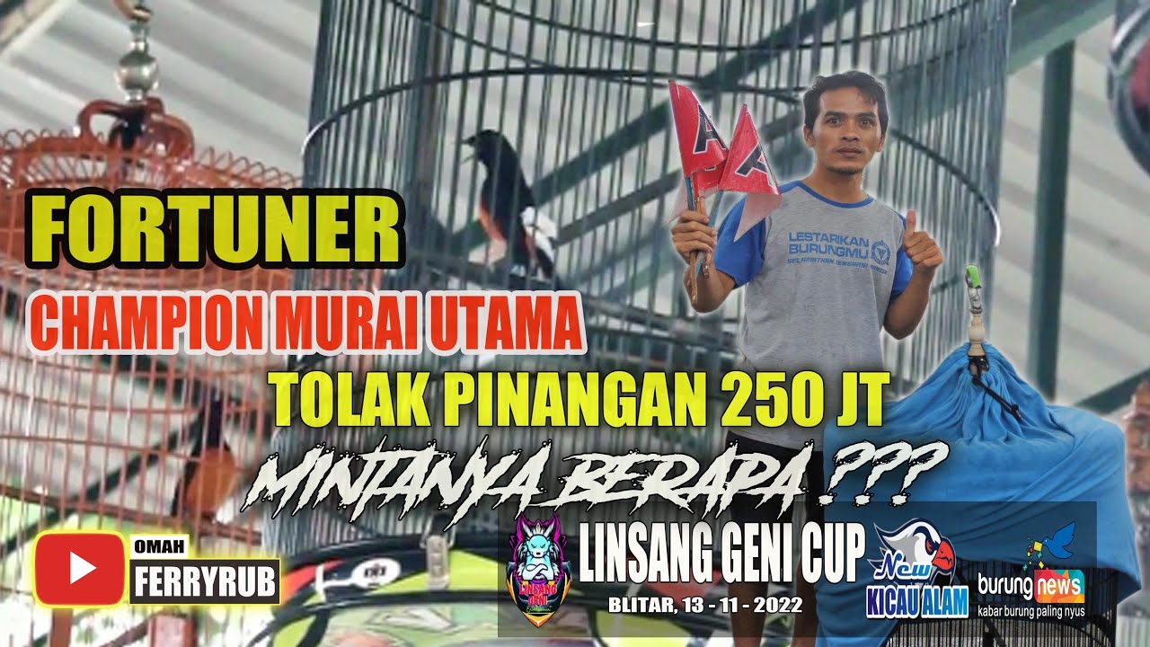 Fortuner Champion Murai Utama di LINSANG GENI CUP Tolak Pinangan 250 Jt ...