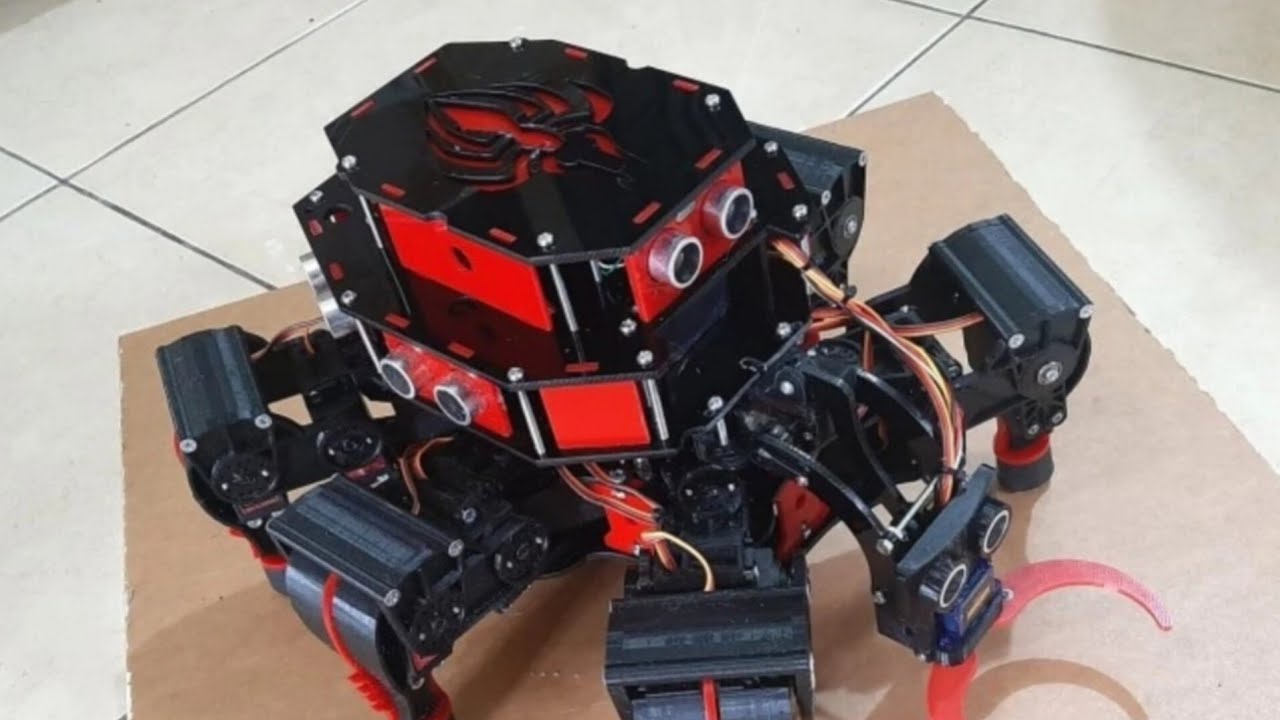 Robot Hexapod Invers - Forward Kinematic Demo. Cocok Untuk arena tidak rata dan menanjak KRSRI ...