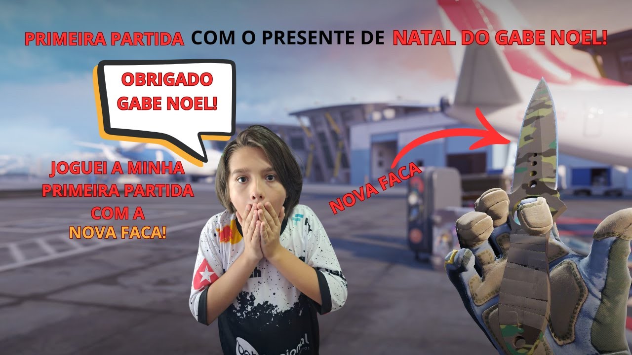 JOGUEI A PRIMEIRA PARTIDA COM O PRESENTE DO GABE! - YouTube