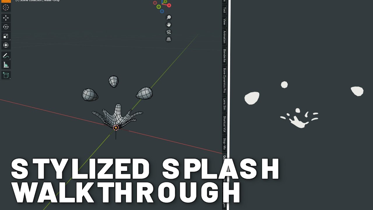 Blender 3D - Stylized Water Splash Walkthrough - YouTube