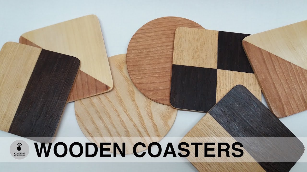DIY Wooden Coasters // Woodworking How to make // My Cellar Workshop ...