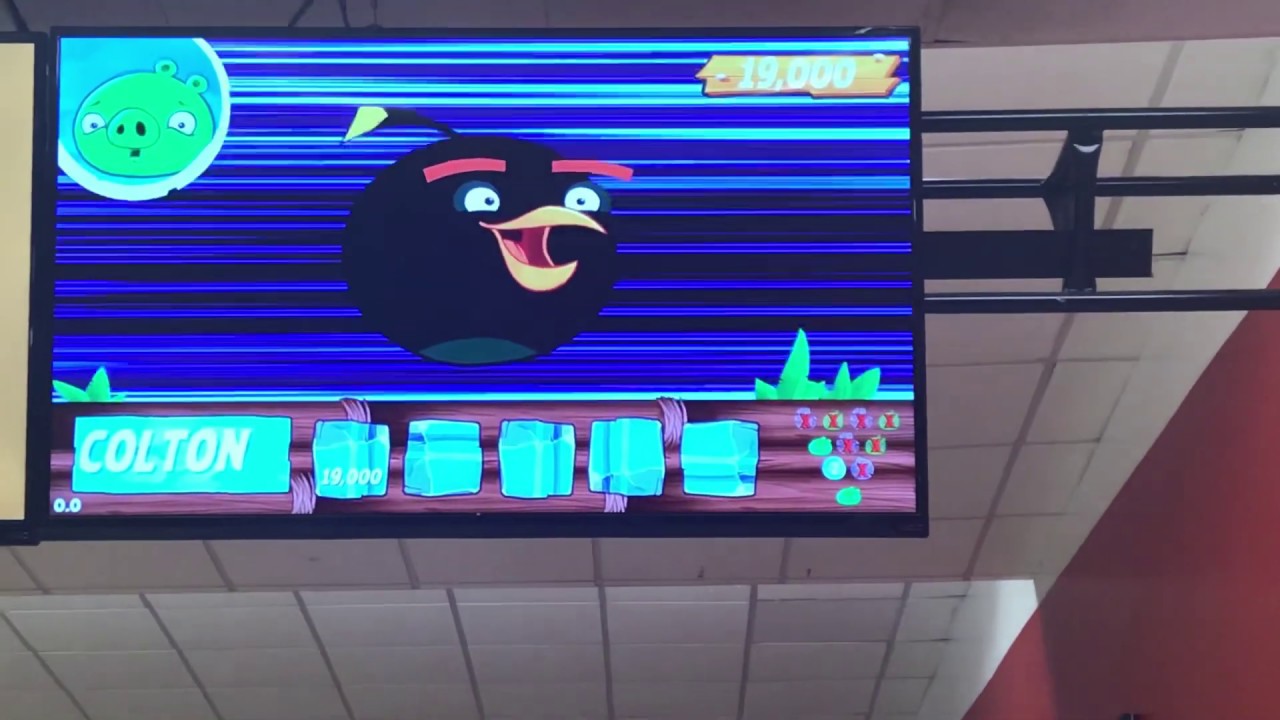 Angry Birds Bowling at the Fort Belvoir Bowling Center - YouTube