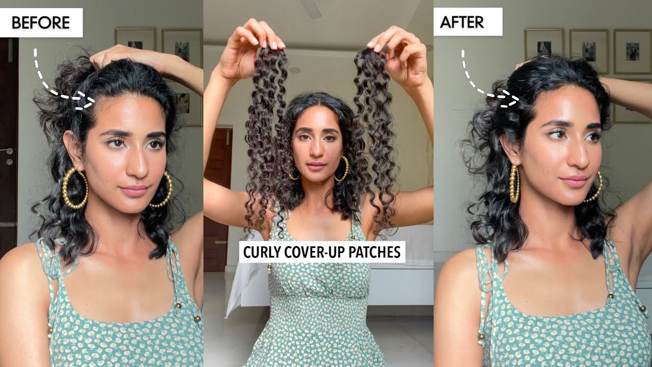 Invisible Cover-up Patches For Bald Spots | Bald Patches For Curly Hair ...