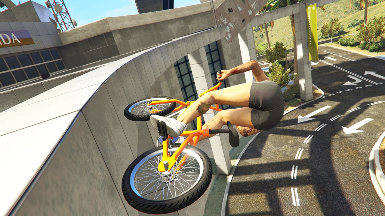 GTA 5 EPIC BMX STUNTS Race #12 (GTA 5 PC Stunts) - YouTube