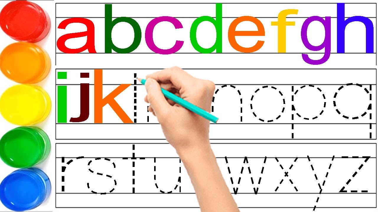 A to Z Alphabet small latter's a for apple b for ball, abcd, phonics ...