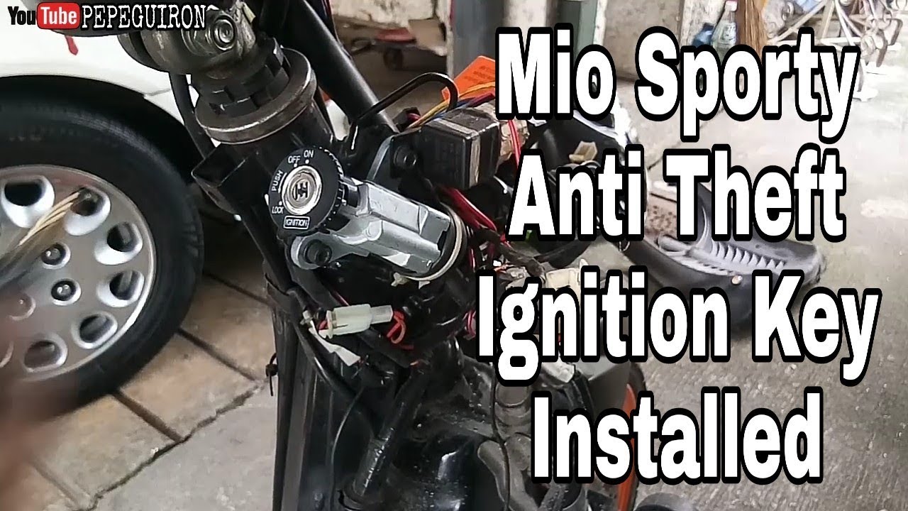 Diy Installation | Anti Theft Ignition Key | Mio Sporty - YouTube