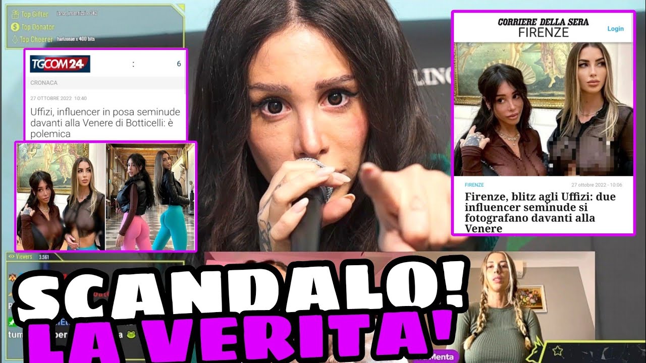 ALEX MUCCI e EVA *SEMINUDE* agli UFFIZI DI FIRENZE!! La Verità ...