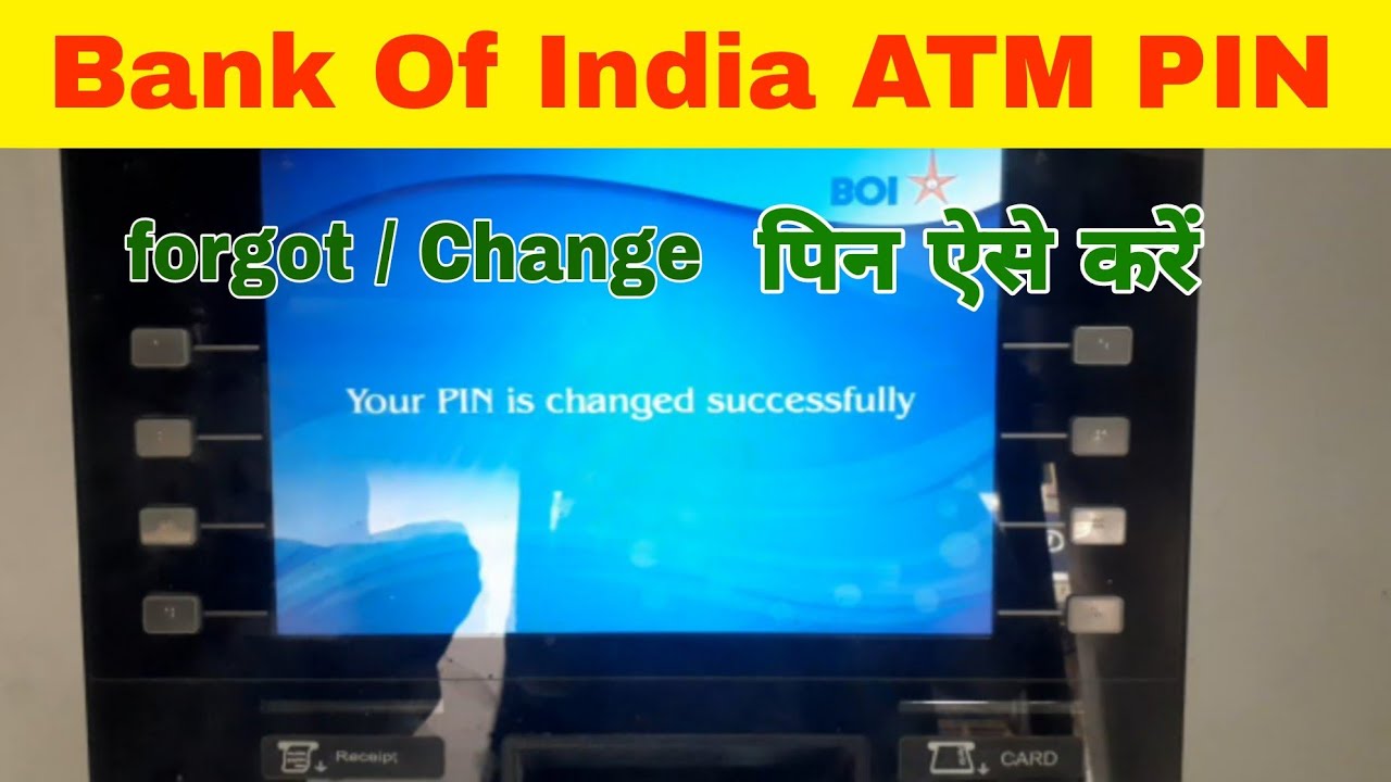 How To Forgot & Reset Boi ATM Debit Card PIN Generation | Boi Atm pin ...