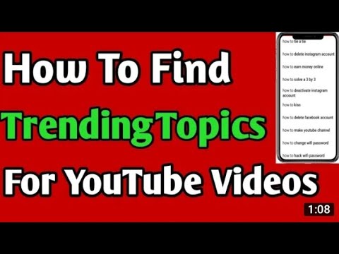 How to find trending Topics for YouTube videos//trending Topics # ...