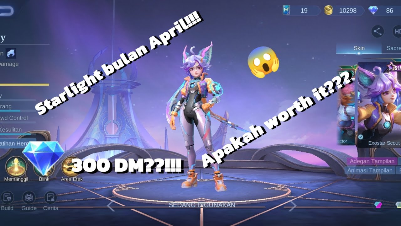 Review skin starlight bulan April!!!!! "Exostar Scout". 300 DM se worth ...