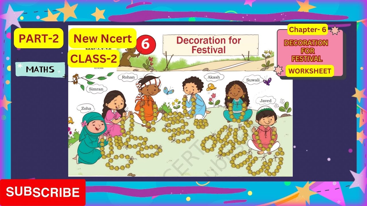Decoration for Festival |Class 2 Maths (Joyful Maths Book) Chapter 6 ...