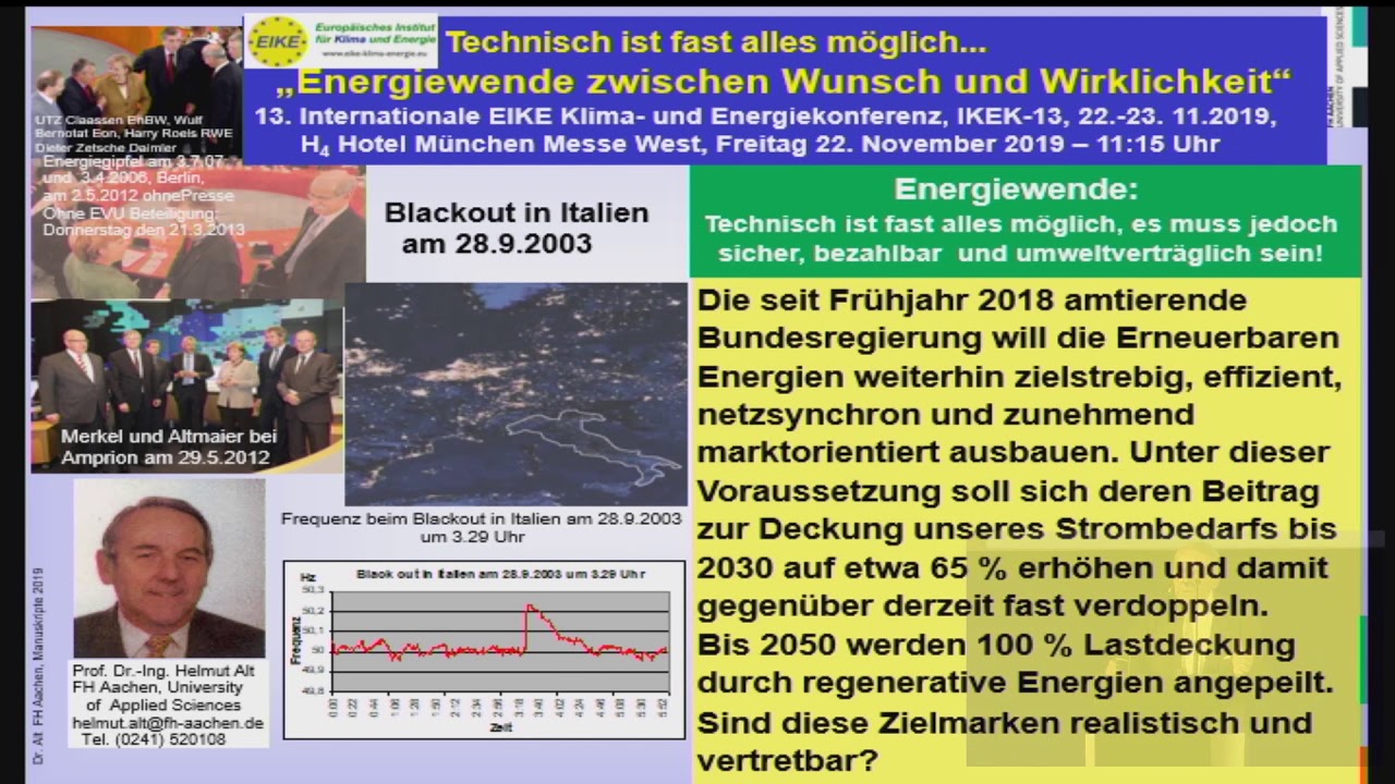 Helmut Alt - Technisch ist fast alles möglich... Energiewende zwischen ...