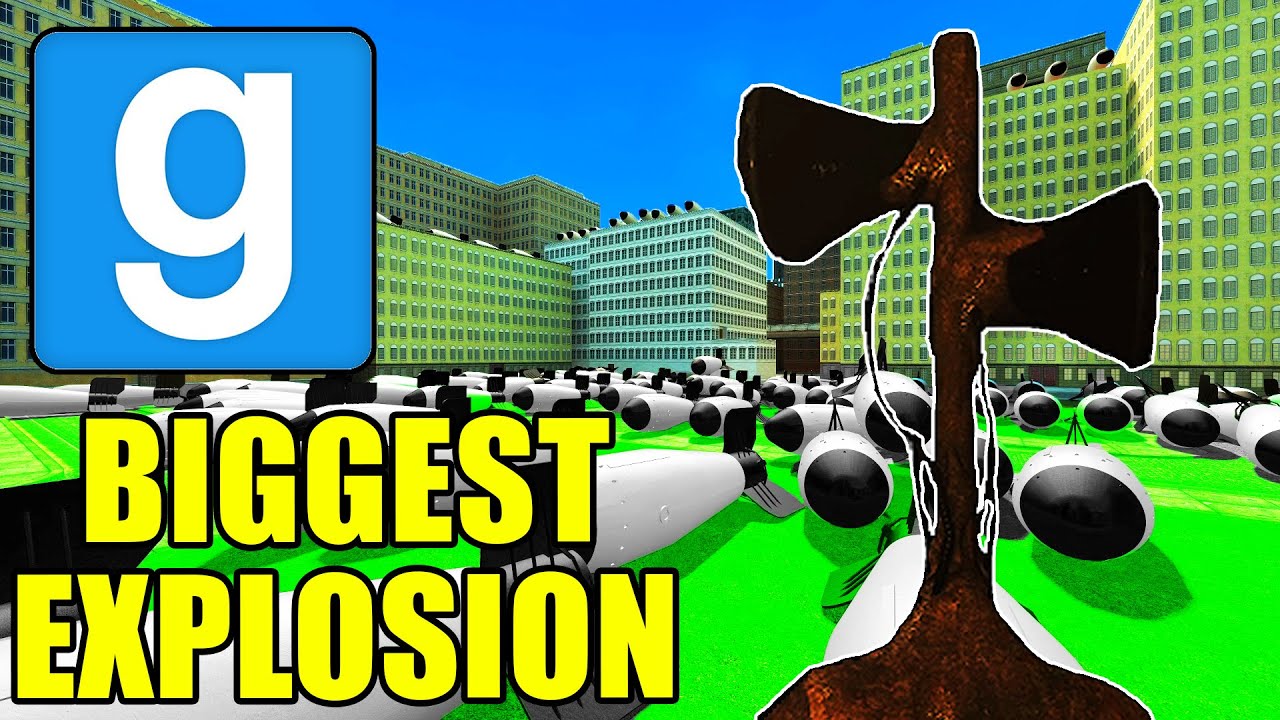 Garry's Mod Next Bot - WORLDS BIGGEST EXPLOSION IN GMOD HISTORY ...