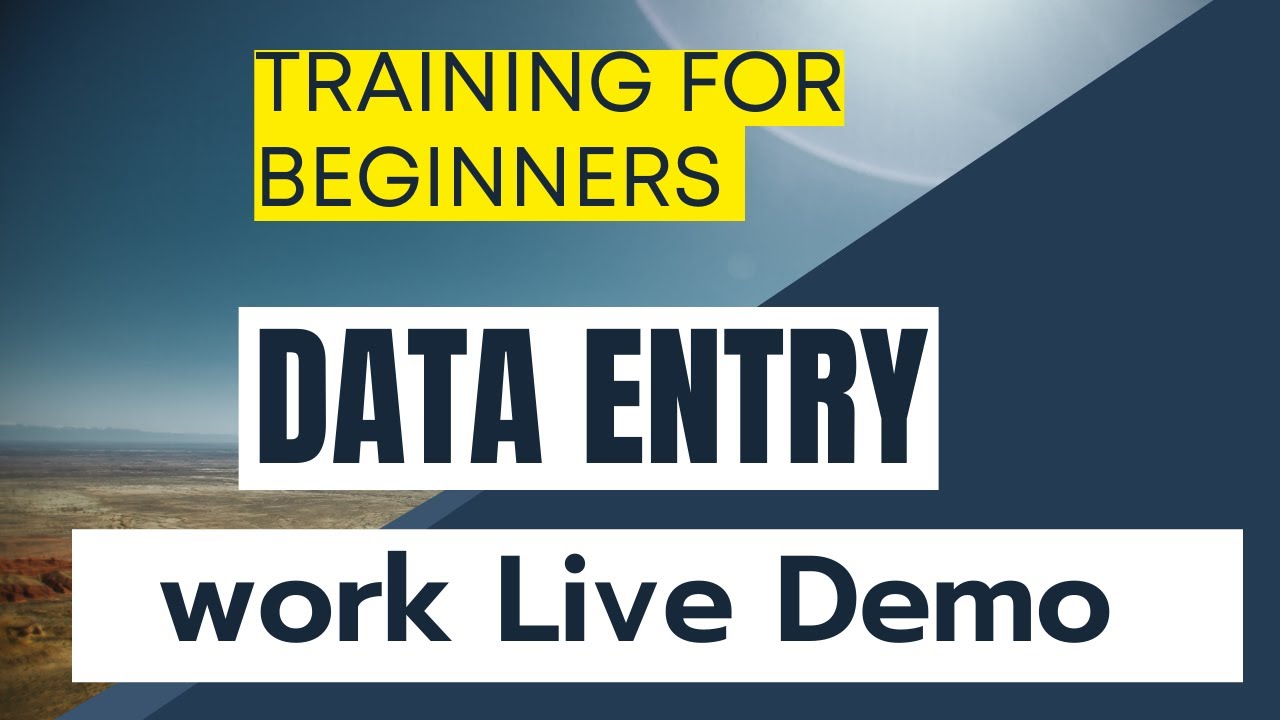 Data Entry Training Live Work Demo for beginners | Make Money on Fiverr ...